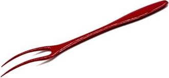Kimmel Vorlegegabel Happenspieß Partyspieß Cocktailspieß Bowlespieß 10 Stück Mehrweg, Kunststoff, Rot, 21-000-2753-1