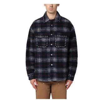 Palm Angels Blaues Hemd 70% WO 30% PL - - Jackets - Herren - Blau - M