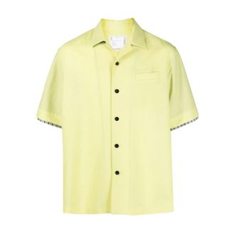 sacai Herren, Shirts, Gelb, SGr&ouml;&szlig;e