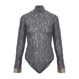Valentino Garavani Femme, Tops, Bleu, Taille: 40 FR Body en dentelle