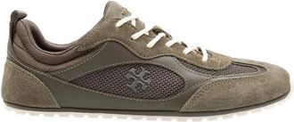 Tory Burch Tory Burch Low-Top Sneaker - Field Sneakers In Olive Suede And Mesh - Gr. 8_5 - in Grau - f&uuml;r Damen