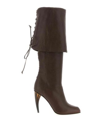 Alexander McQueen Bottes - Marron
