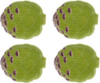 Bordallo Pinheiro Fruit Plate - Set 4 - Artichoke