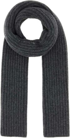 Maison Margiela Homme, Accessoires, Gris, Taille: ONE Size &Eacute;charpe en laine c&ocirc;tel&eacute;e