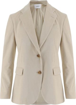 Lardini Femme, Vestes, Beige, Taille: 44 FR Veste en coton stretch