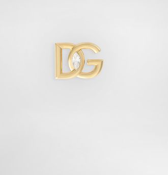 Dolce & Gabbana Rhinestone Logo Brooch - Mann Bijoux Gold Metall Onesize