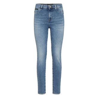 Philipp Plein Femme, Jeans, Bleu, Taille: W28 High Waist Jegging