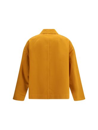 Dries Van Noten Mens Coat Robinson Ochre Cotton