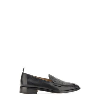 Thom Browne Penny Loafer mit Ledersohle - - Shoes - Herren - Schwarzk - 41 1/2 EU