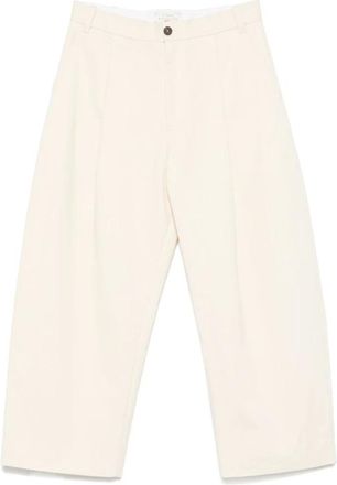 STUDIO NICHOLSON Homme, Pantalons, Beige, Taille: M Pantalon &Eacute;cru avec Ceinture et Poches