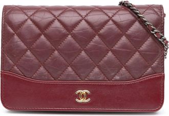 Chanel Hobo Bags - Quilted Aged Calfskin Gabrielle Wallet on Chain - Gr. unisize - in Rot - für Damen