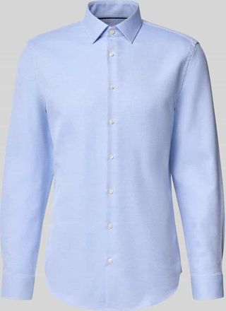 Jake*s Slim Fit Businesshemd mit Strukturoptik