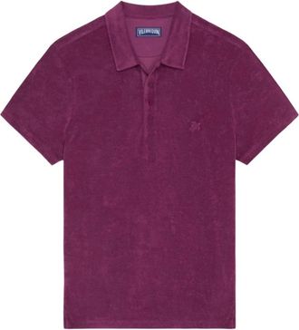 Vilebrequin Homme, Tops, Violet, Taille: 2XL Terry Polo Solid
