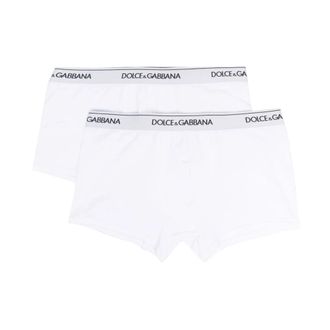 Dolce & Gabbana Stretch Cotton Regular-Fit Boxers Two-Pack - - Underwear - Herren - Wei&szlig; - S