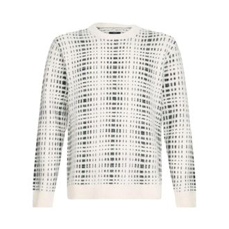 Liu Jo Rundhals-Strick mit Karomuster - - Knitwear - Herren - Mehrfarbig - L