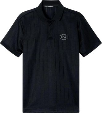 Emporio Armani Emporio Armani Ea7, Homme, Tops, Noir, Taille: L Polo avec logo