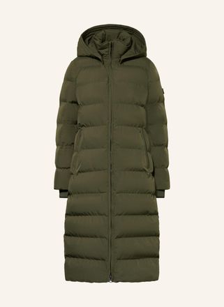 Wellensteyn Wellensteyn Steppmantel Goldmine Extra Long Mit Abnehmbarer Kapuze gruen