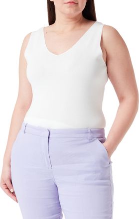 s.Oliver Black Label Damen 2132636 Pullunder, Weiß 200, 46