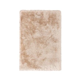 Paris Prix Paris Prix - Tapis Shaggy Fait Main Cosy Champagne 120 x 170 cm