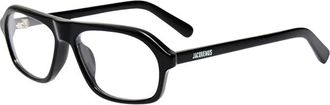 Jacquemus unisex, Accessoires, Noir, Taille: 53 MM Becane Optical Frame