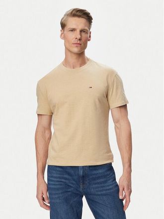 Tommy Jeans T-Shirt DM0DM22504 Beige Regular Fit