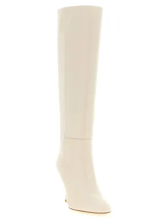 Stuart Weitzman Madison Boots - Cream