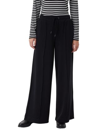 Comma Jogpants mit Wide Leg und Elastikbund