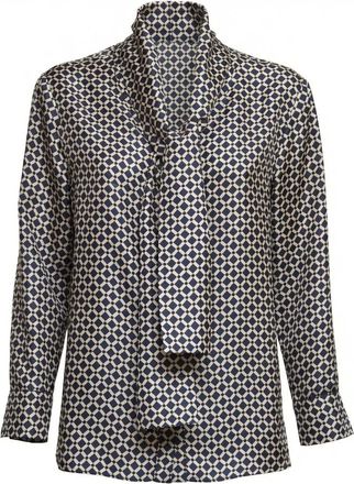 Max Mara Femme, Blouses et Chemises, Bleu, Taille: 38 FR Camicia Boccale