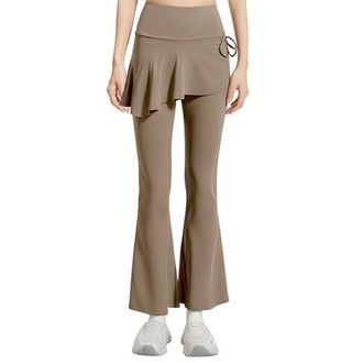 Generic Legging de gym pour femmes et filles - Taille haute - Pantalon de danse - Avec poches - 5 &agrave; 13 ans, kaki, XXL