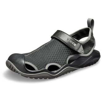 Crocs Homme Swiftwater Mesh Deck Sandal M Sandales, Black, 43/44 EU