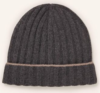 Brunello Cucinelli Brunello Cucinelli Cashmere-Mütze grau