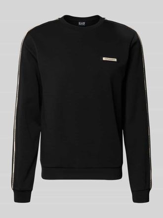 Emporio Armani Sweatshirt mit Label-Details und Rundhalsausschnitt