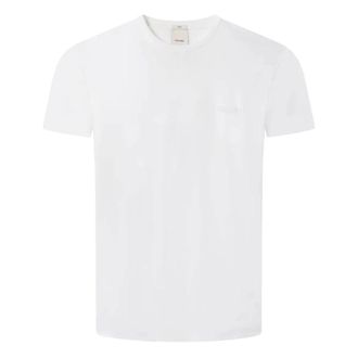 Calvin Klein Homme, Tops, Blanc, Taille: S Slim Supima Logo Patch Tee