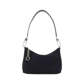 Bulgari Pre-owned Canvas Leather Shoulder Bag - - Pre-owned - Damen - Schwarzk - ONE SIZE