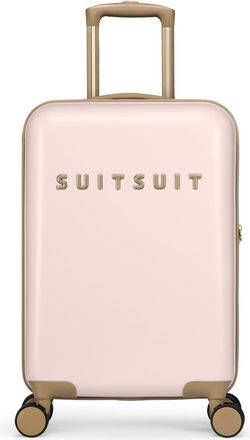 SuitSuit Handgep&auml;ck Koffer mit 4 Rollen 55 x 35 x 20 cm - Hartschalen Kabinentrolley mit TSA-Schloss - Fusion Rose Pearl