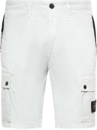Stone Island Homme, Shorts, Bleu, Taille: W31 Slim-fit Cargo Bermuda Shorts