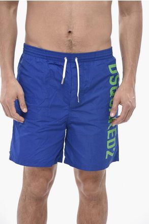 Dsquared2 Technicolor Boxer Swim Trunks With Side Print size 44