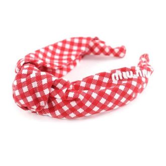 Miu Miu Pre-owned Stoff Haar-Accessoires - - Pre-owned - Damen - Rot - ONE SIZE