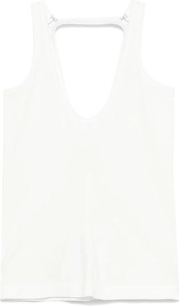 Maison Margiela Femme, Tops, Blanc, Taille: 42 FR Canottiera