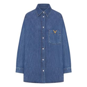 Valentino Denim Shirts - - Blouses & Shirts - Damen - Blau - M