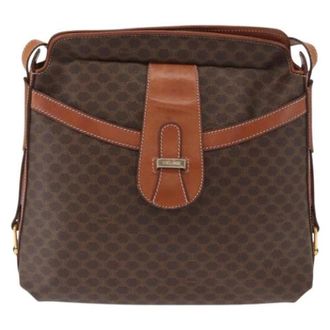 Celine Pre-owned Vintage macadam sac bandouli&egrave;re - Femme - Pre-owned - Brun - Taille: ONE Size