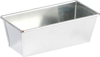 Göbel Gefaltete, drahtumrandete Cakeform - Weißblech - Recycelbares Material - 15 x 7 x 5,5 cm