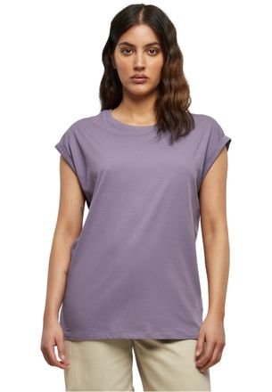 Urban Classics Damen T-Shirt Ladies Extended Shoulder Tee, T-Shirt mit überschnittenen Schultern, aus Baumwolle, erhältlich in vielen Farben, Dustypurple, XXL