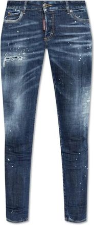 Dsquared2 Femme, Jeans, Bleu, Taille: 32 FR Cropped Jeans