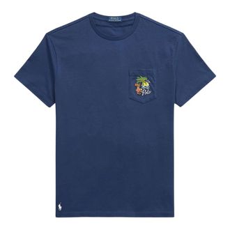Ralph Lauren Homme, Tops, Bleu, Taille: M T-Chemises