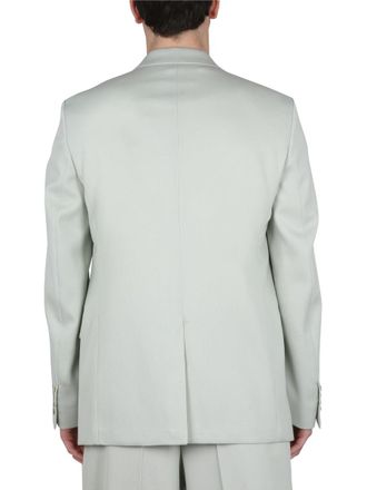 Lanvin Single-Breasted Boxy Wool Jacket - Green