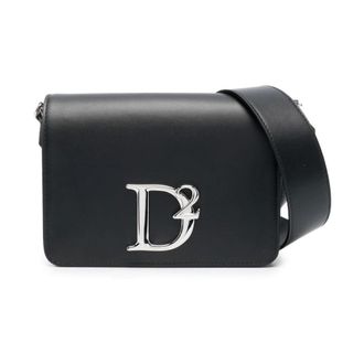 Dsquared2 Schwarze Damen-Schultertasche - - Bags - Damen - Schwarzk - ONE SIZE