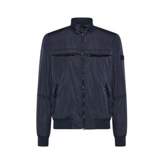 Peuterey Iridescent Nylon Taffeta Biker Jacke - - Jackets - Herren - Blau - S