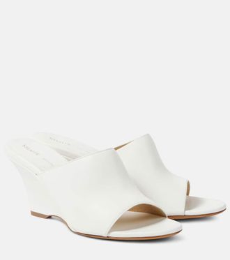 Khaite Wedge-Pantoletten Marion aus Leder