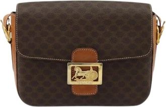 Celine Sac bandouli&egrave;re en cuir Pre-owned - Femme - Pre-owned - Brun - Taille: ONE Size